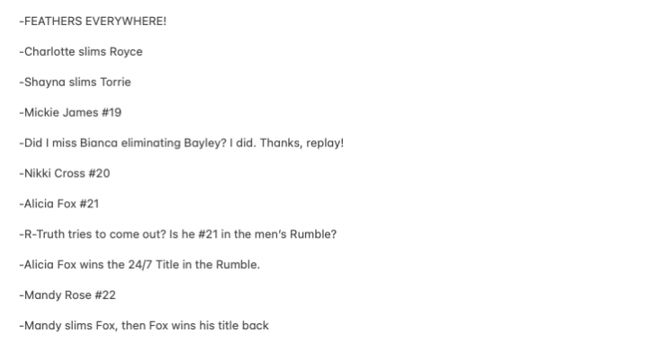 Ranking The Rumbles: 2021